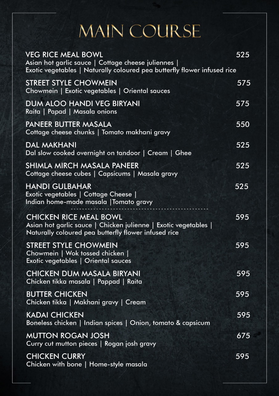 BAR MENU